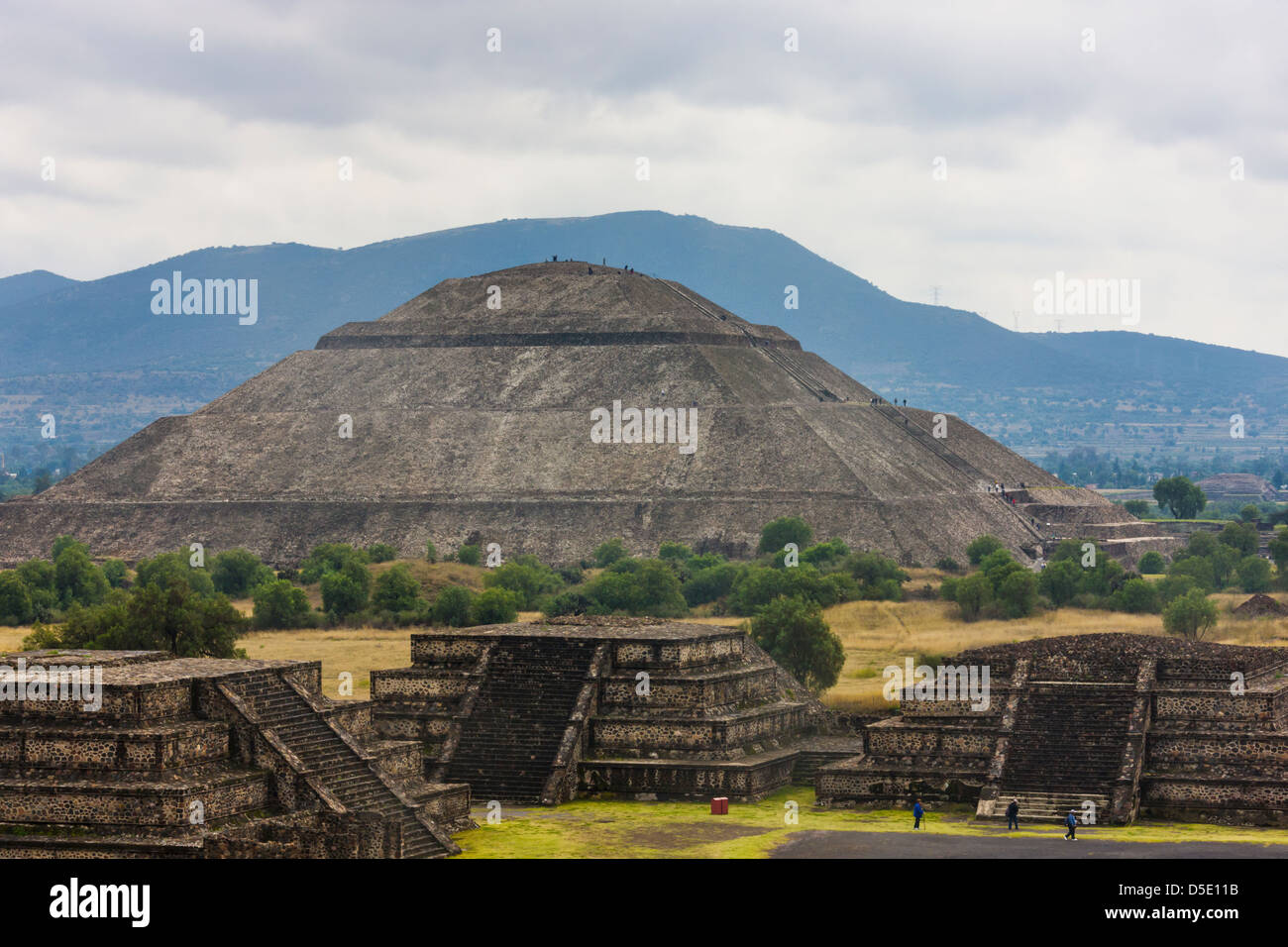 Pyramid of the Moon, Teotihuacan ruins (UNESCO World Heritage), near ...