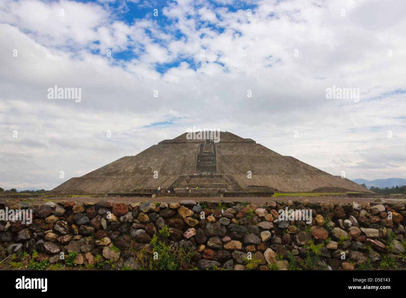 Pyramid of the Moon, Teotihuacan ruins (UNESCO World Heritage), near ...