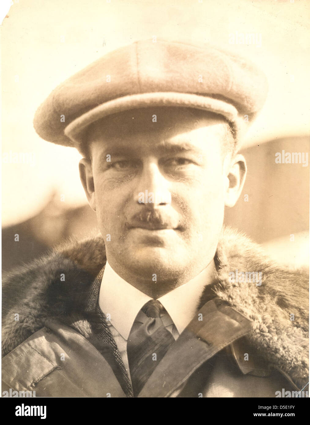 A black-and-white photograph of Charles Ames, a pioneering airmail ...