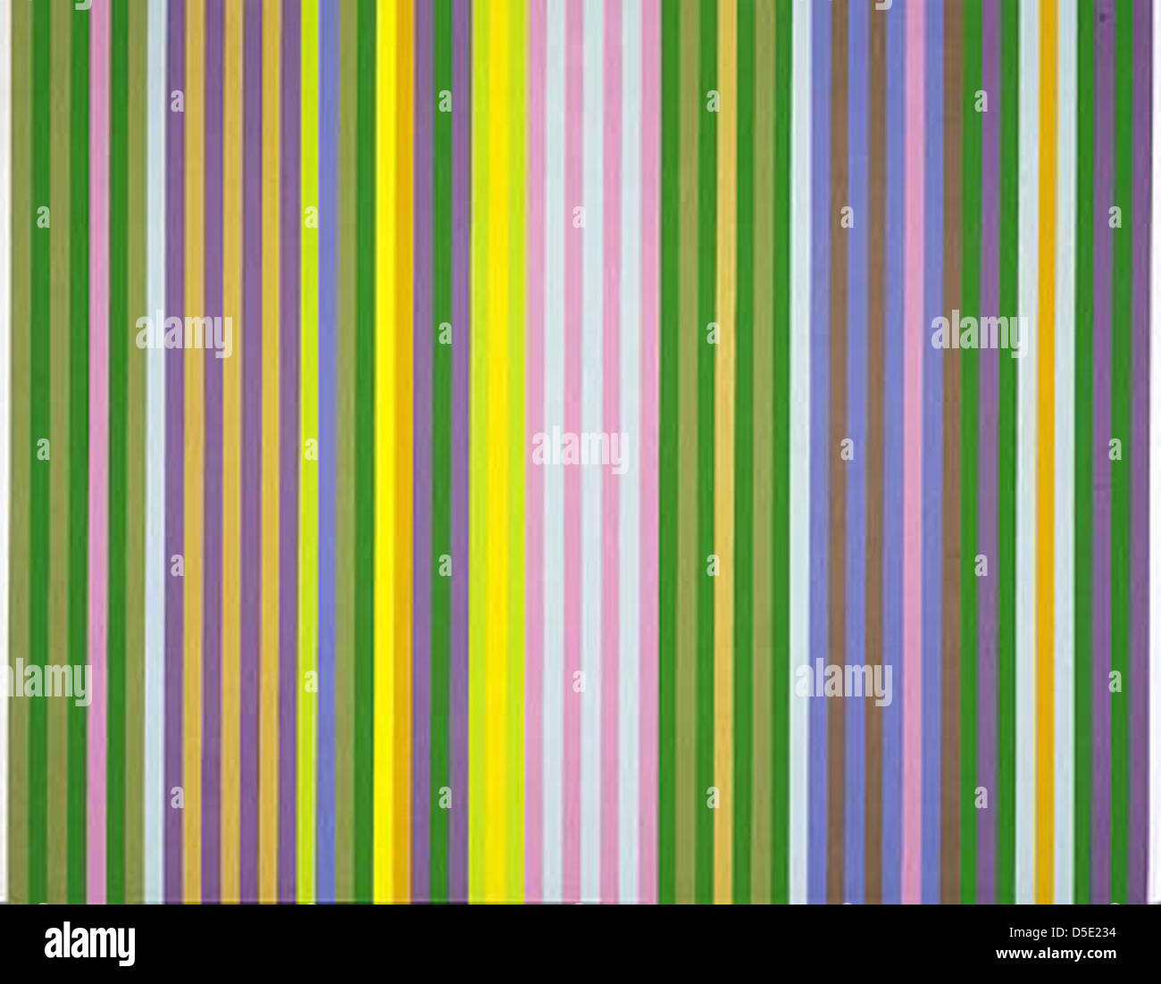 Gene Davis' abstract work, titled 'Zebra,' from the 1960s series ...