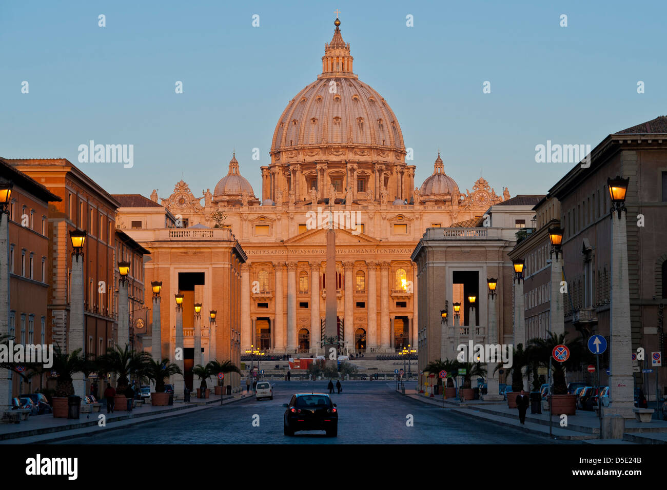 The Saint Peter Basilica, in Rome Stock Photo - Alamy