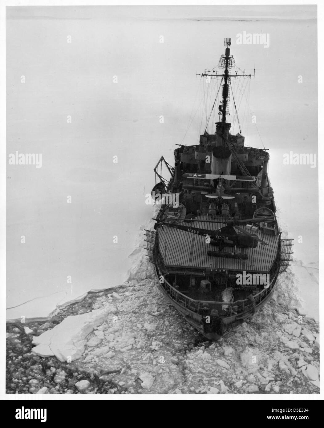 An image featuring an icebreaker ship in Antarctica, with various ...
