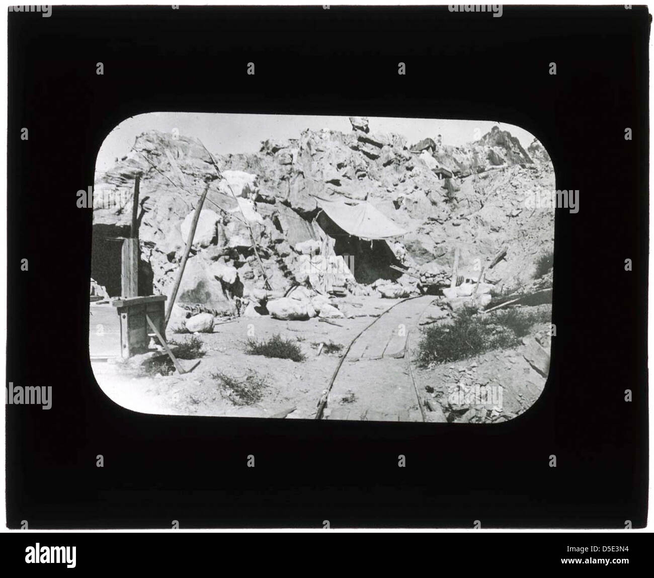 An excavation at Dinosaur National Monument Quarry in 1923, conducted ...