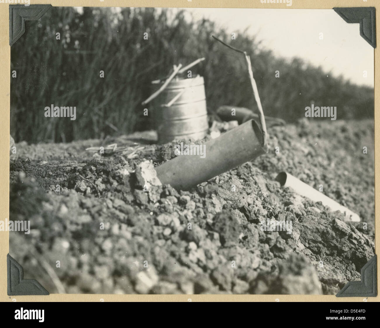An example of an aerial bomb designed to scare ducks, used to protect ...