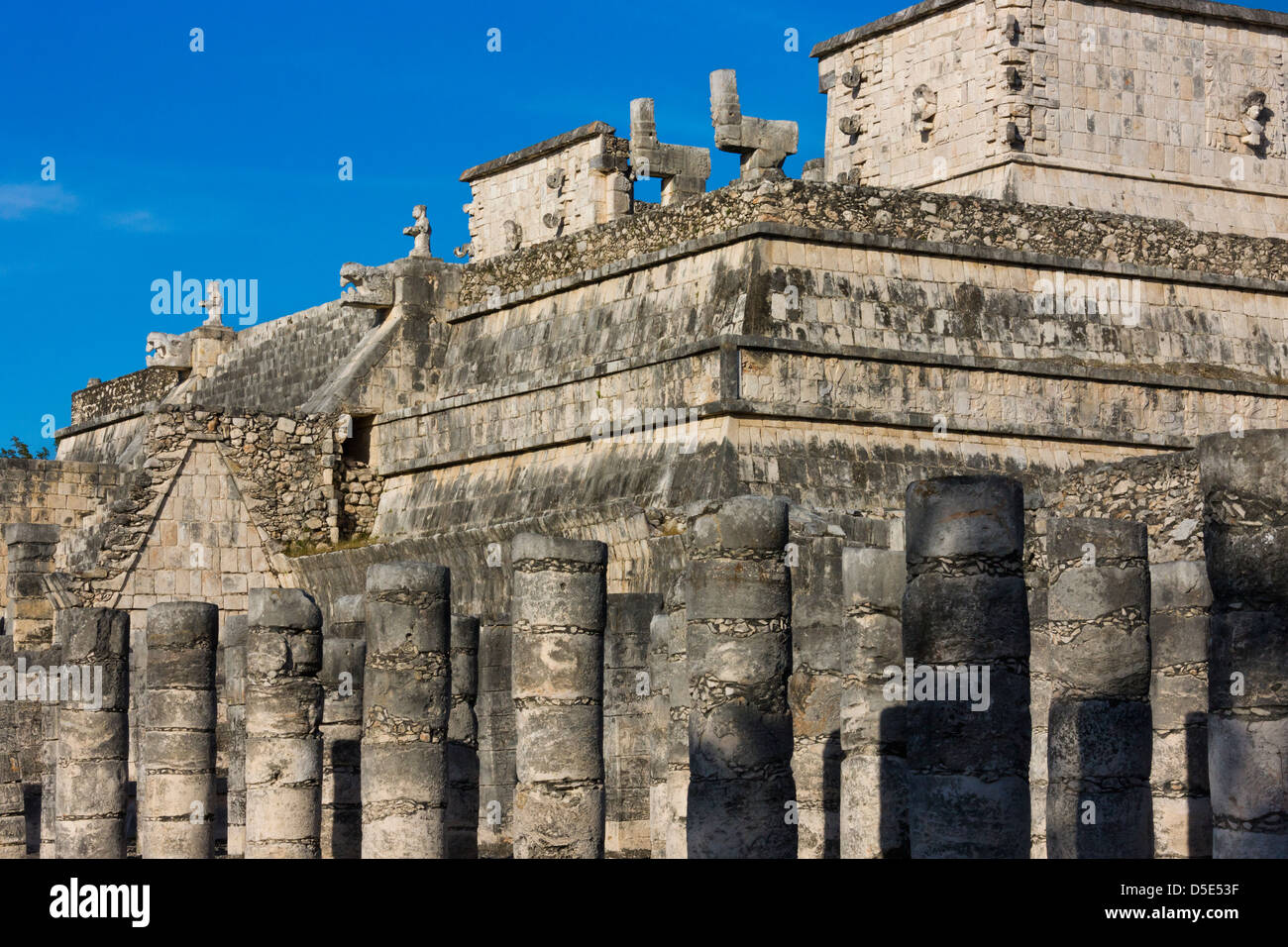 Temple of the Warriors, Chichen Itza, Yucatan, Mexico Stock Photo - Alamy