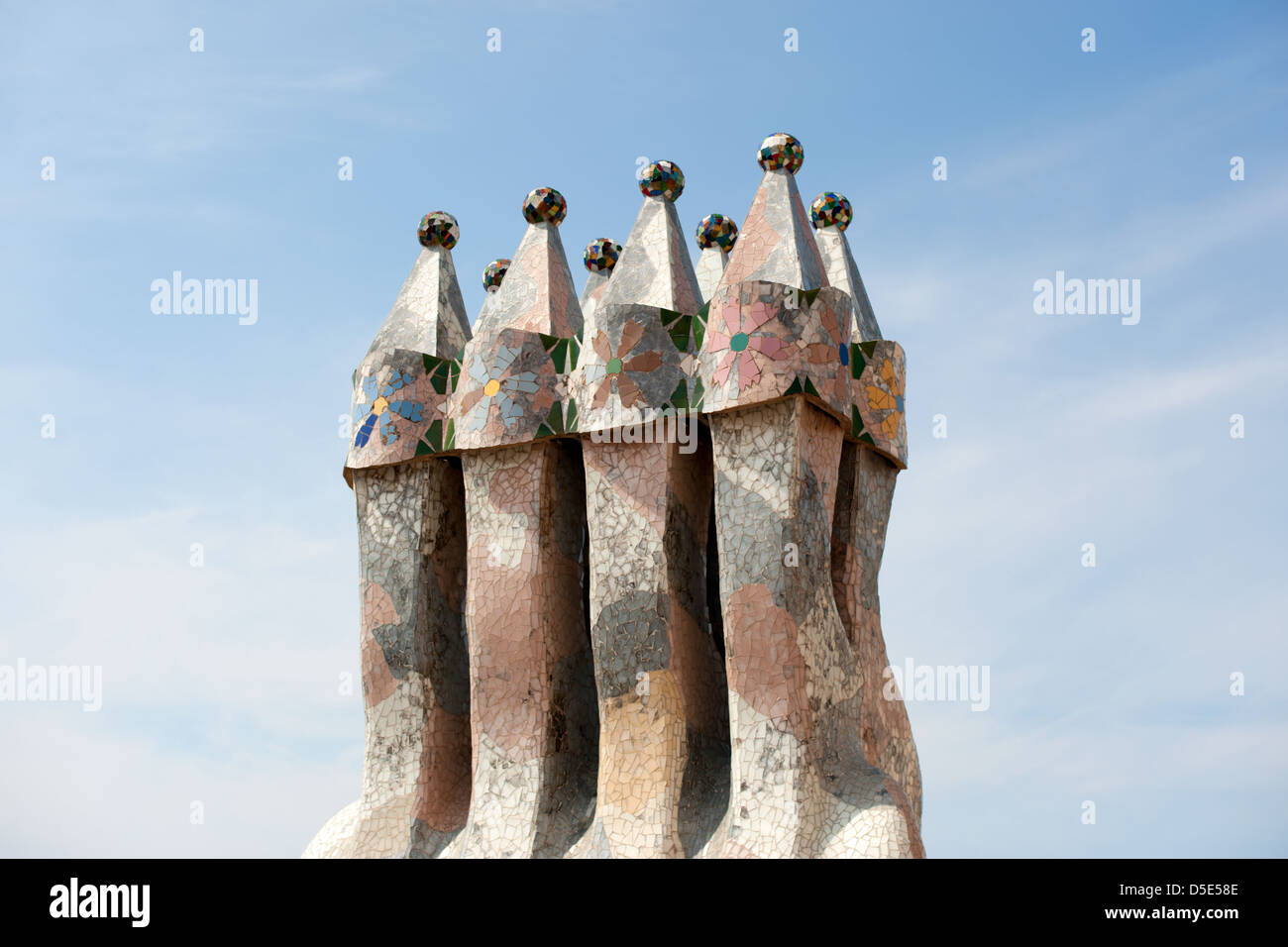 Architecture design gaudi chimney hi-res stock photography and images ...