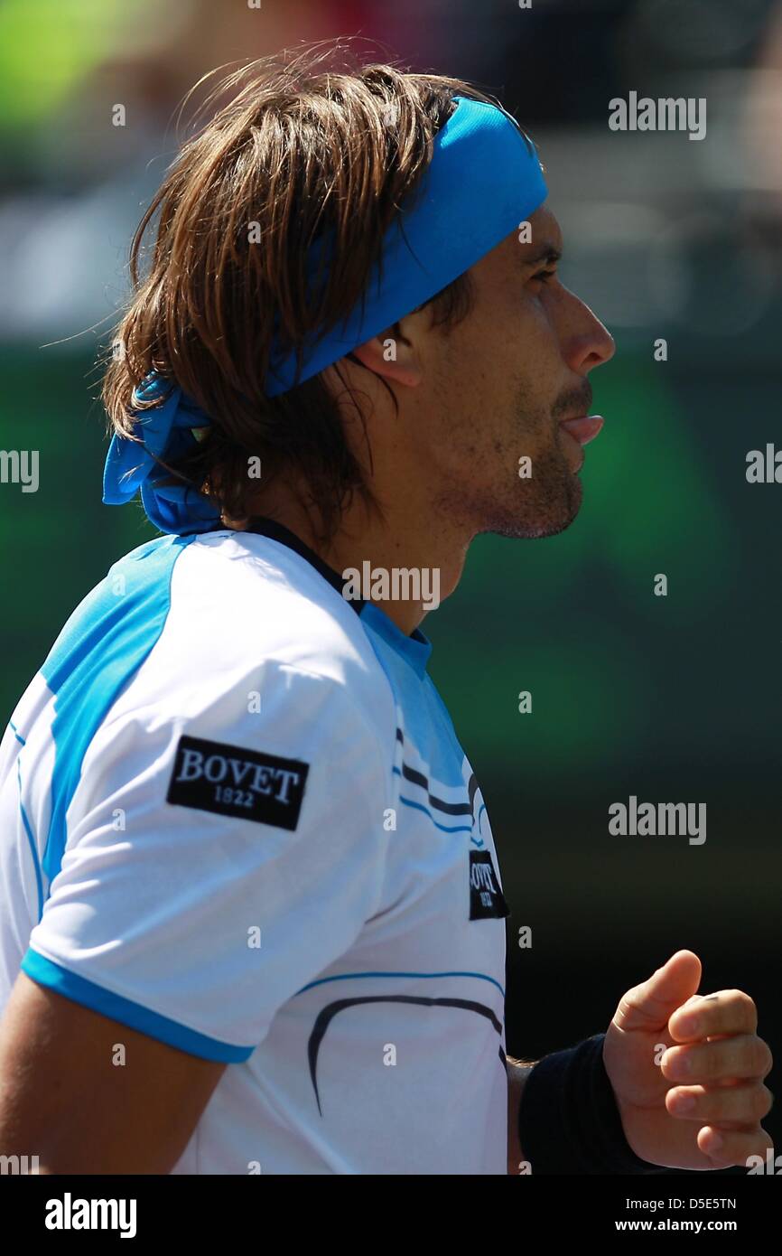 March 29, 2013 - Miami, Florida, U.S - David Ferrer of Spain ...
