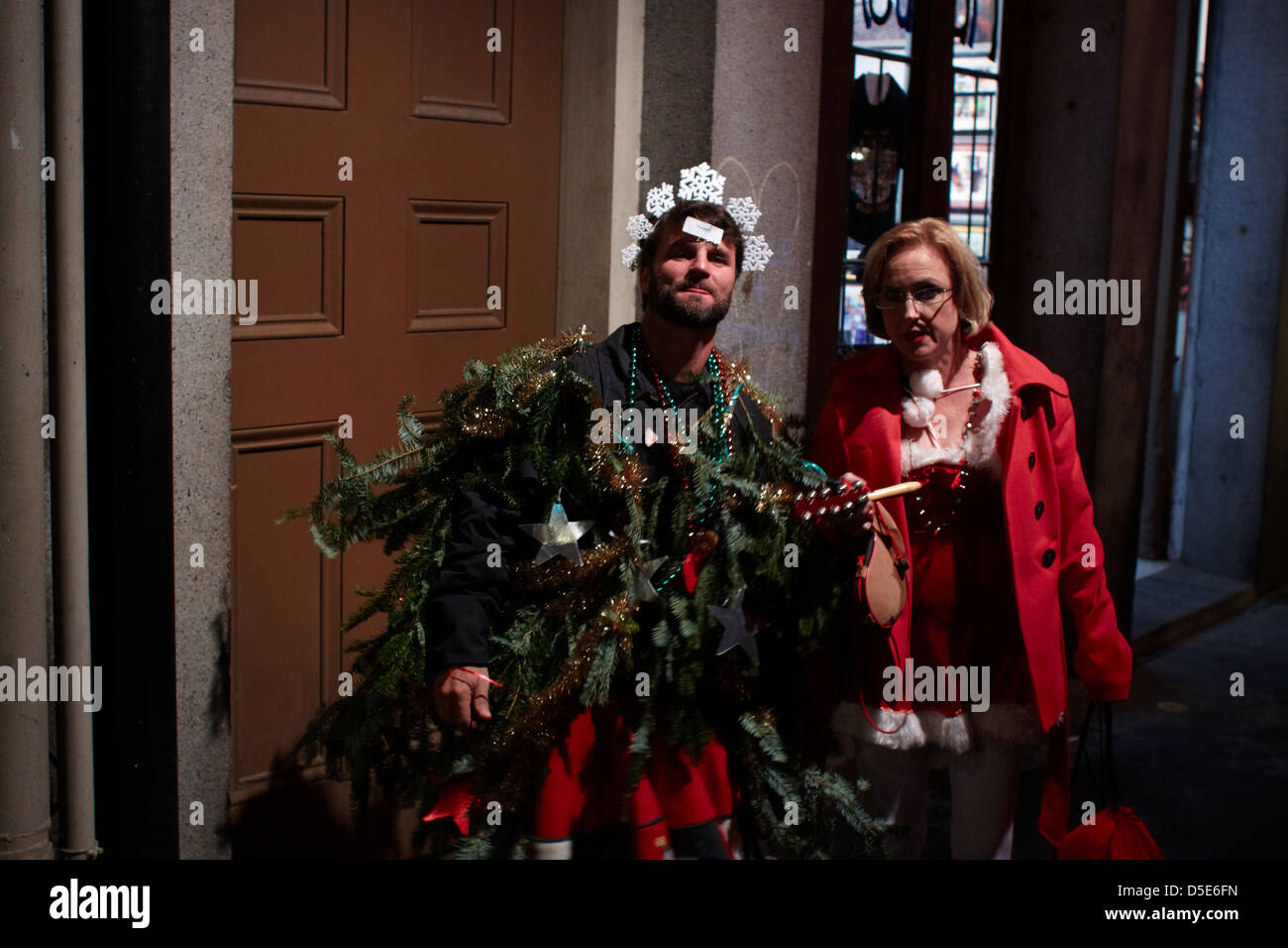 Drunken Santa Claus Parade New Orleans Stock Photo - Alamy