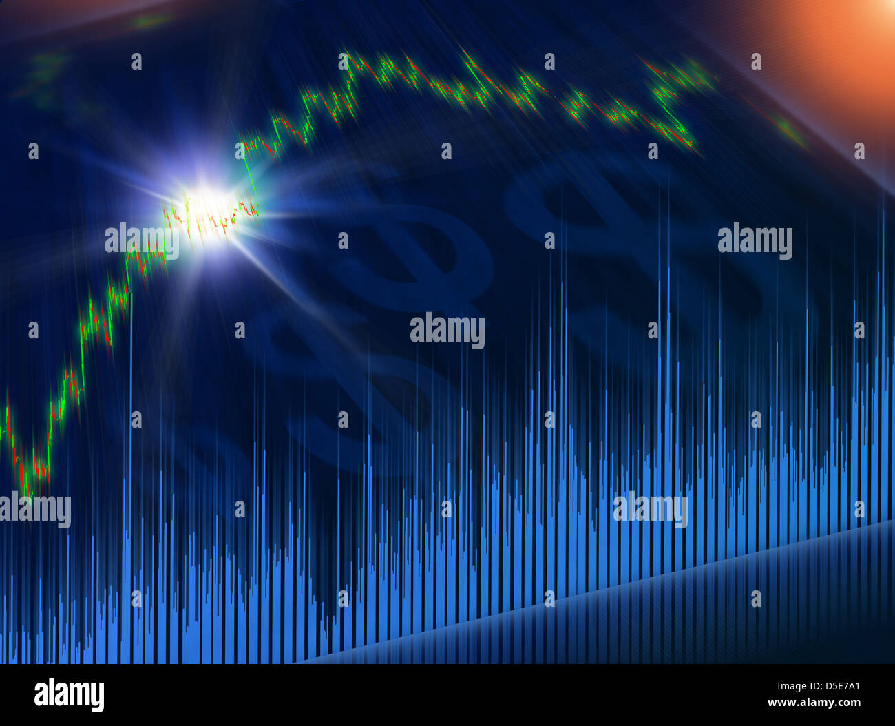 stock exchange graph, abstract background Stock Photo - Alamy