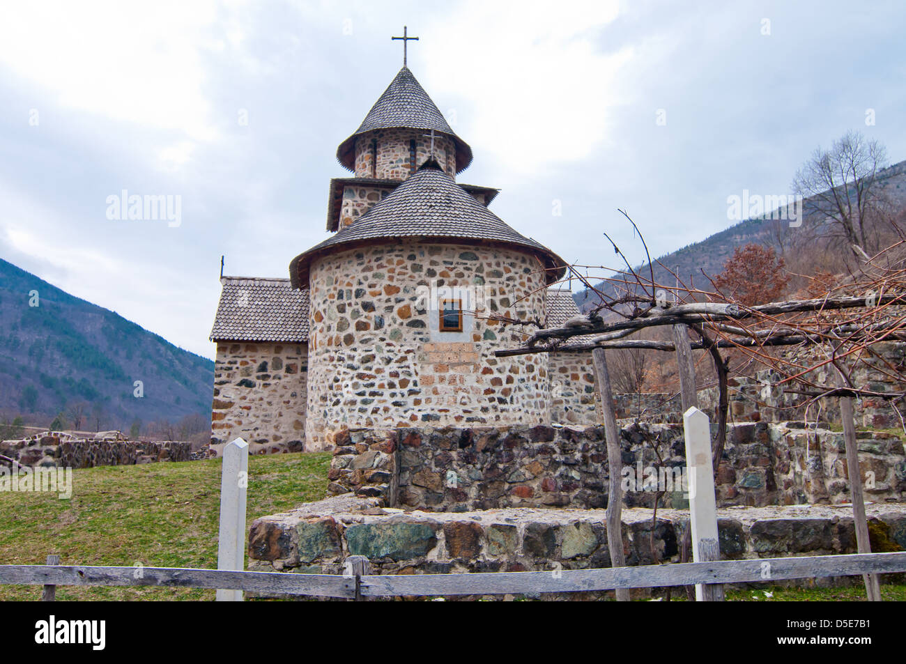 Uvaz orthodox serbian Monastery in surroundings of Zlatibor Stock Photo ...