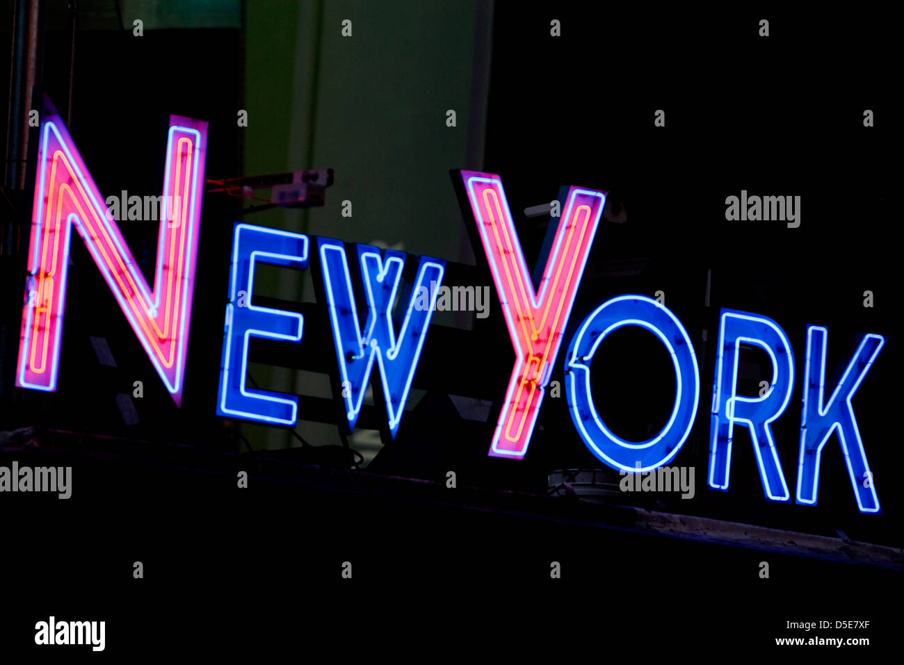 A New York neon sign in Time Square Stock Photo - Alamy