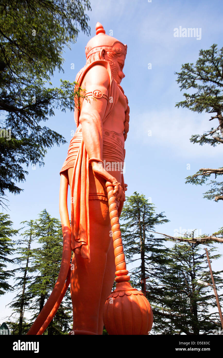 Lord Hanuman statue at Jakhoo Temple, Jakhoo Hill, Shimla, Himachal ...