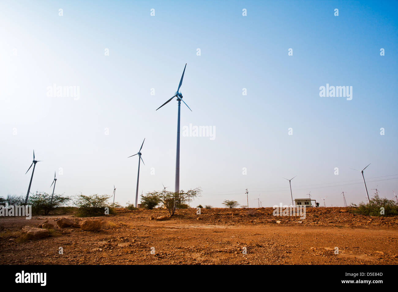 Wind turbines at wind farm, Jaisalmer, Rajasthan, India Stock Photo - Alamy