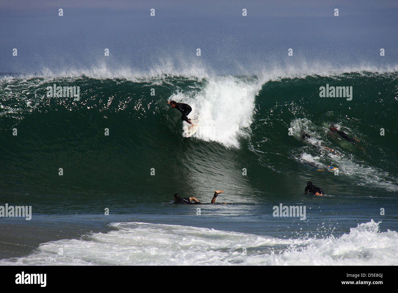 Surfers in south-west France Stock Photo - Alamy