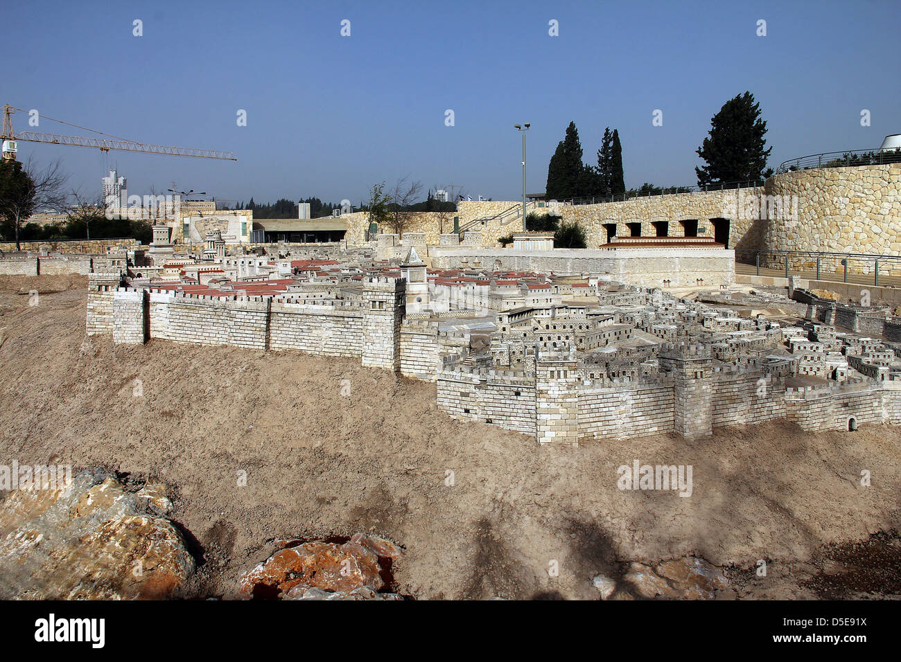 Model of the ancient Jerusalem. Israel Museum Stock Photo - Alamy