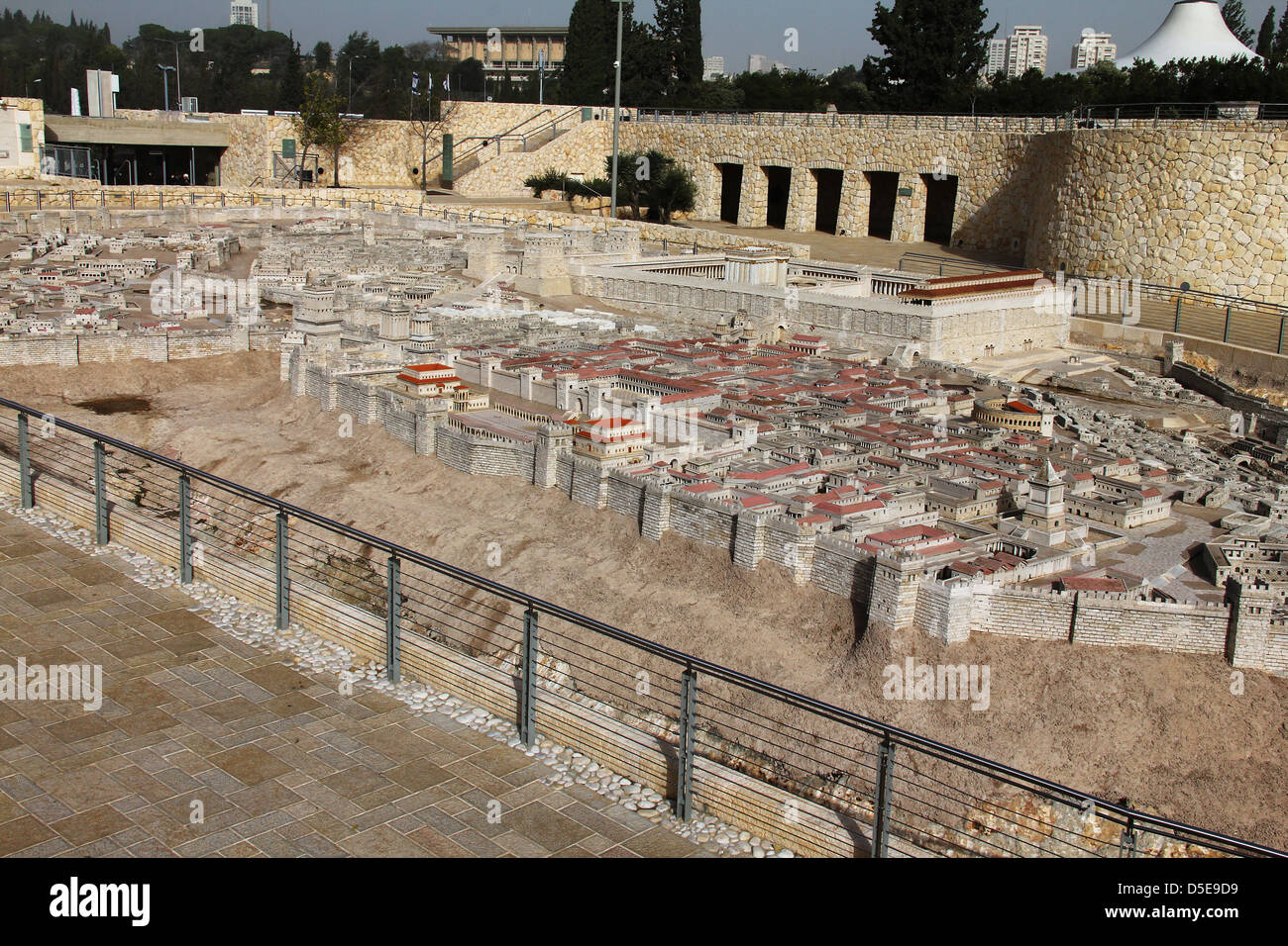 Model of the ancient Jerusalem. Israel Museum Stock Photo - Alamy