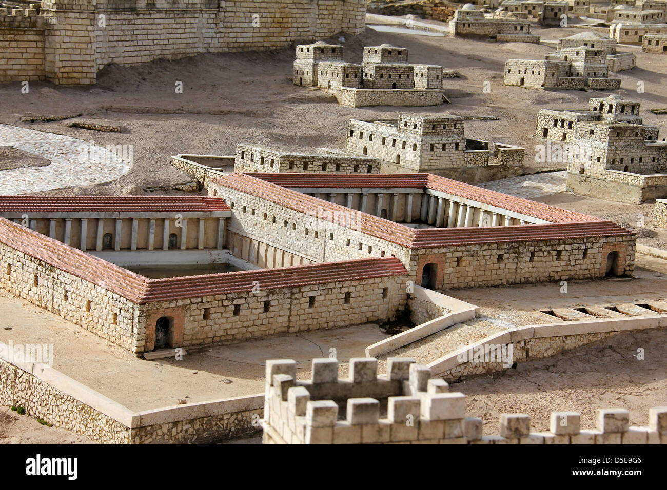 Model of the ancient Jerusalem. Sheep source and market Stock Photo - Alamy