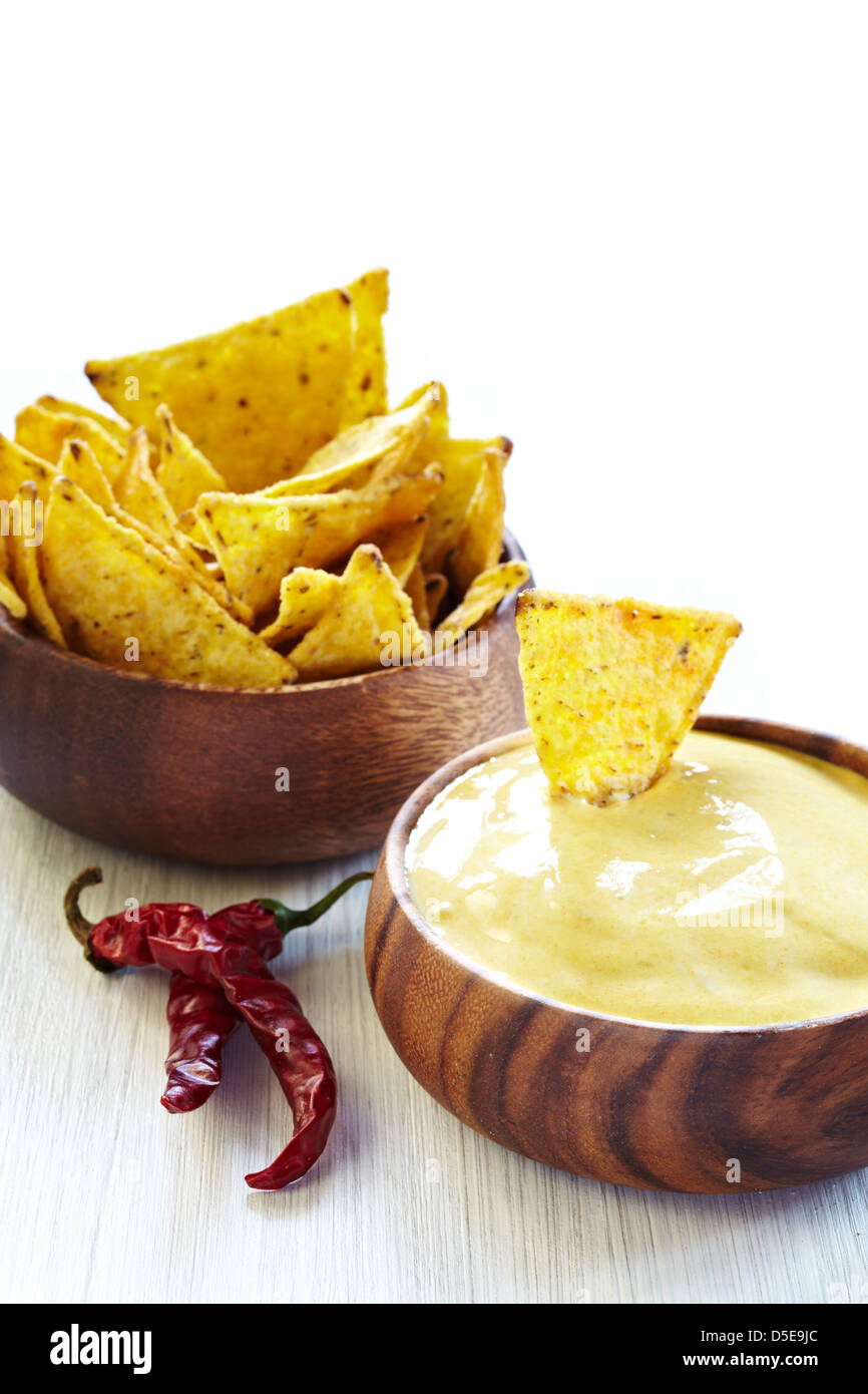 Nachos and cheese bowl hi-res stock photography and images - Alamy
