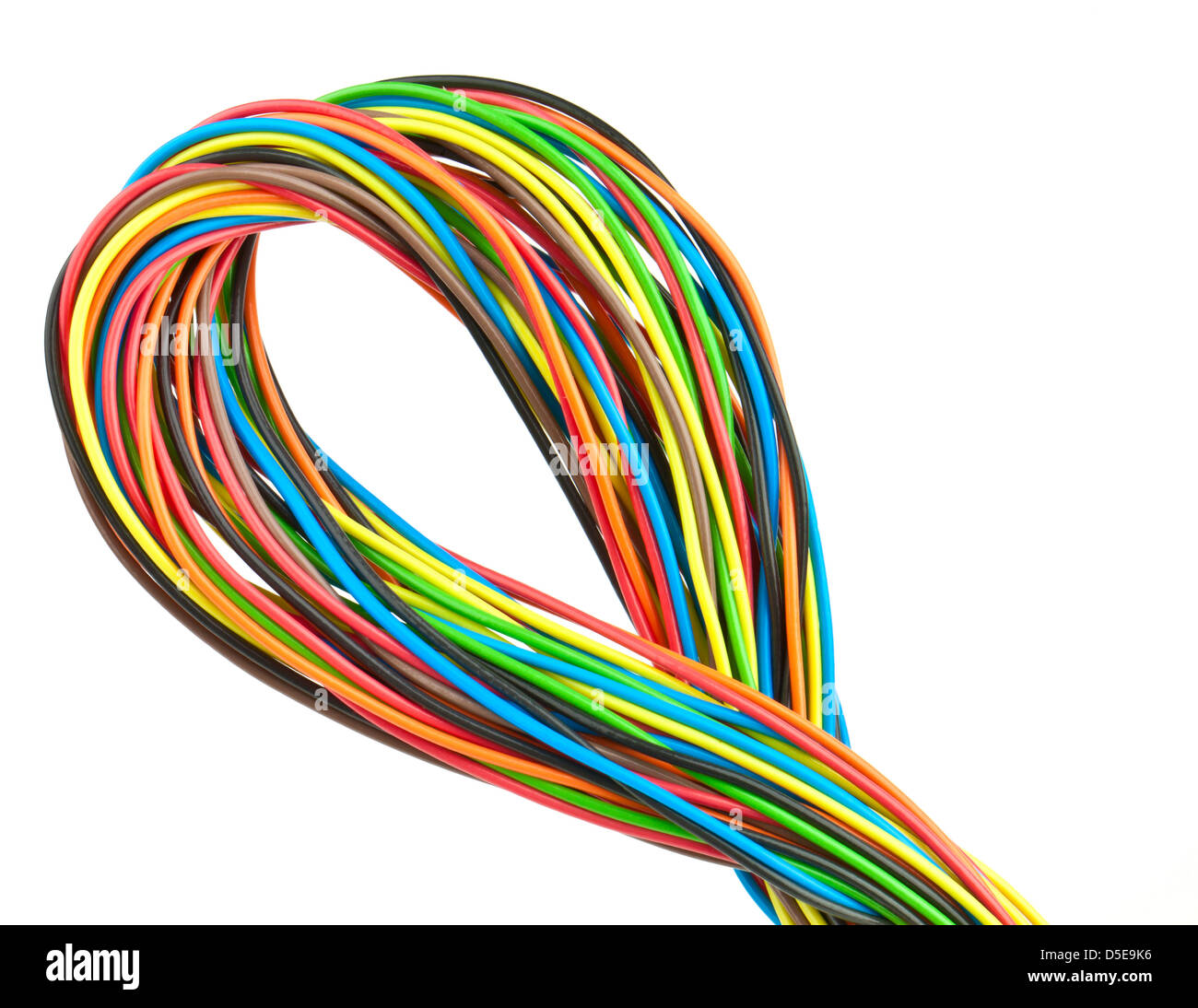 Color wire isolated on white background Stock Photo - Alamy