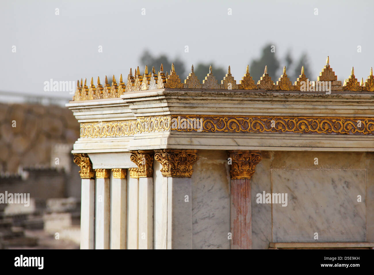 Second Temple. Model of the ancient Jerusalem. Israel Museum Stock ...