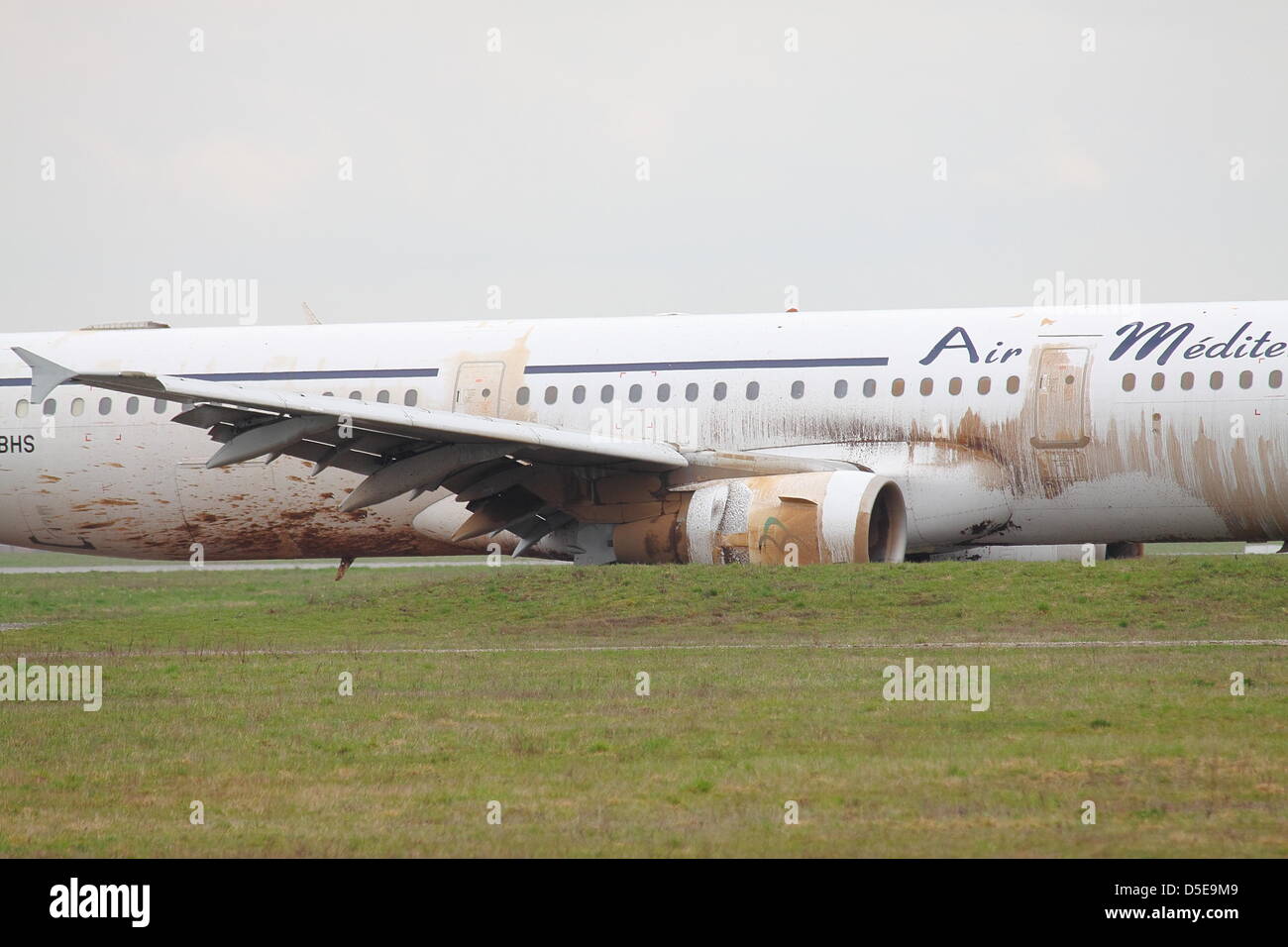 Air Mediterranee Airbus A 321 made runway excursion at Lyon Saint ...