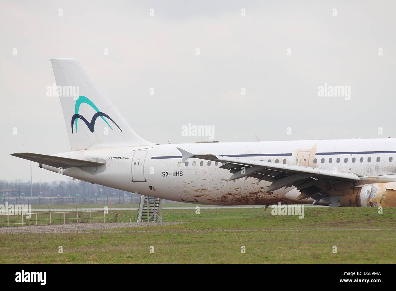 Air Mediterranee Airbus A 321 made runway excursion at Lyon Saint ...