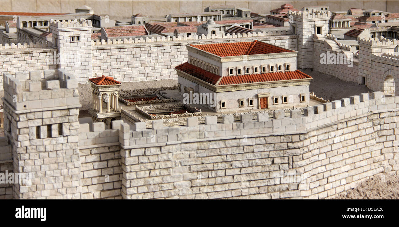 The palace of Herod . Ancient Jerusalem Stock Photo - Alamy