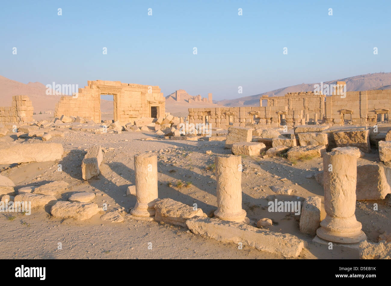 Panorama of the ancient city of Palmyra, Syria Stock Photo - Alamy