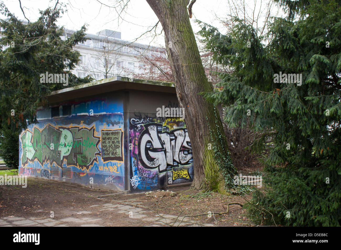 cologne city graffiti art Stock Photo - Alamy