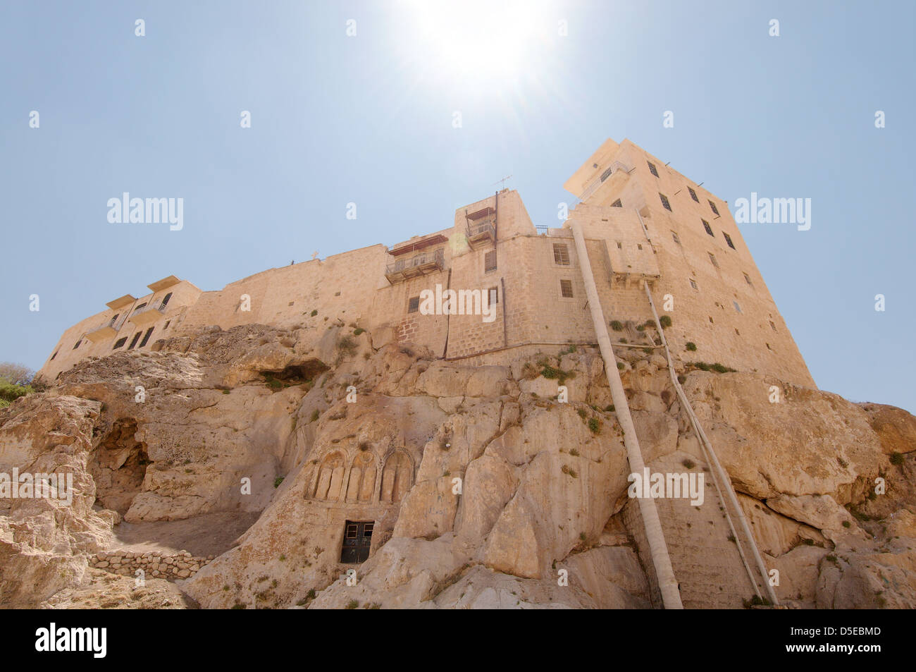 The Convent of Our Lady of Saidnaya (Saydnaya or Sednaya), Syria Stock ...