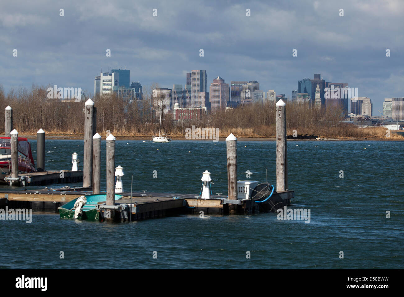 Boston skyline seen from Winthrop, Massachusetts , USA Stock Photo - Alamy
