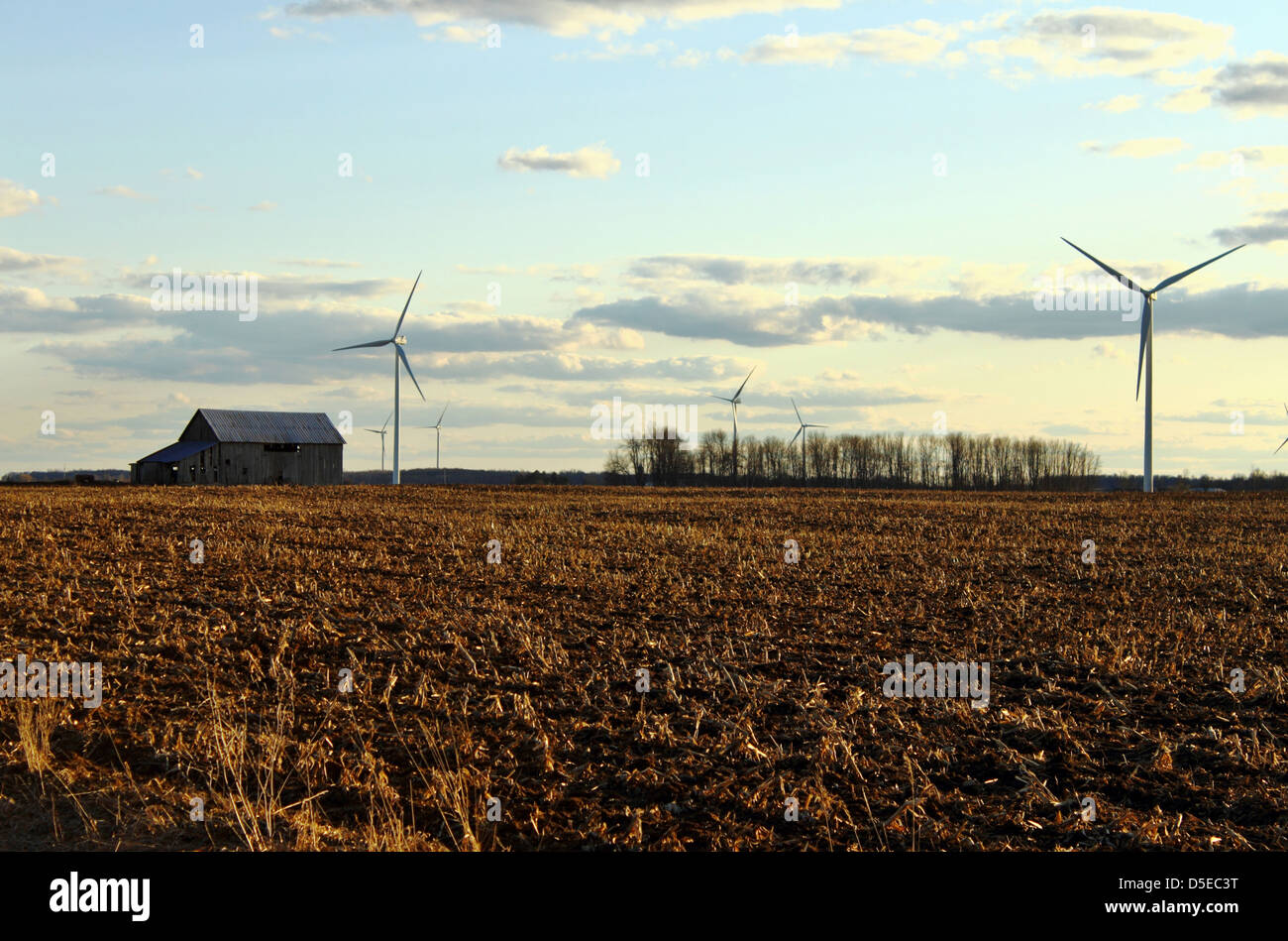 Wind turbines in a gorgeous countryside setting Stock Photo - Alamy