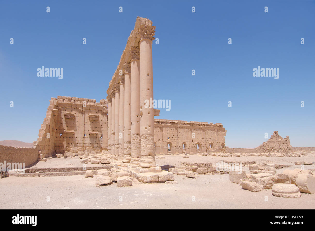 Temple of Bel (Temple of Baal) in the ancient city of Palmyra, Syria ...
