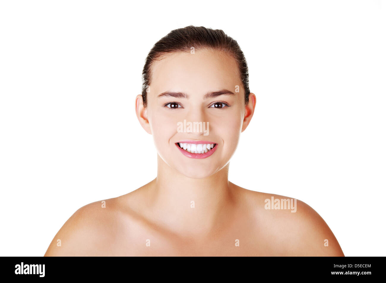 Beautiful teenager portrait, with healthy clean skin Stock Photo - Alamy