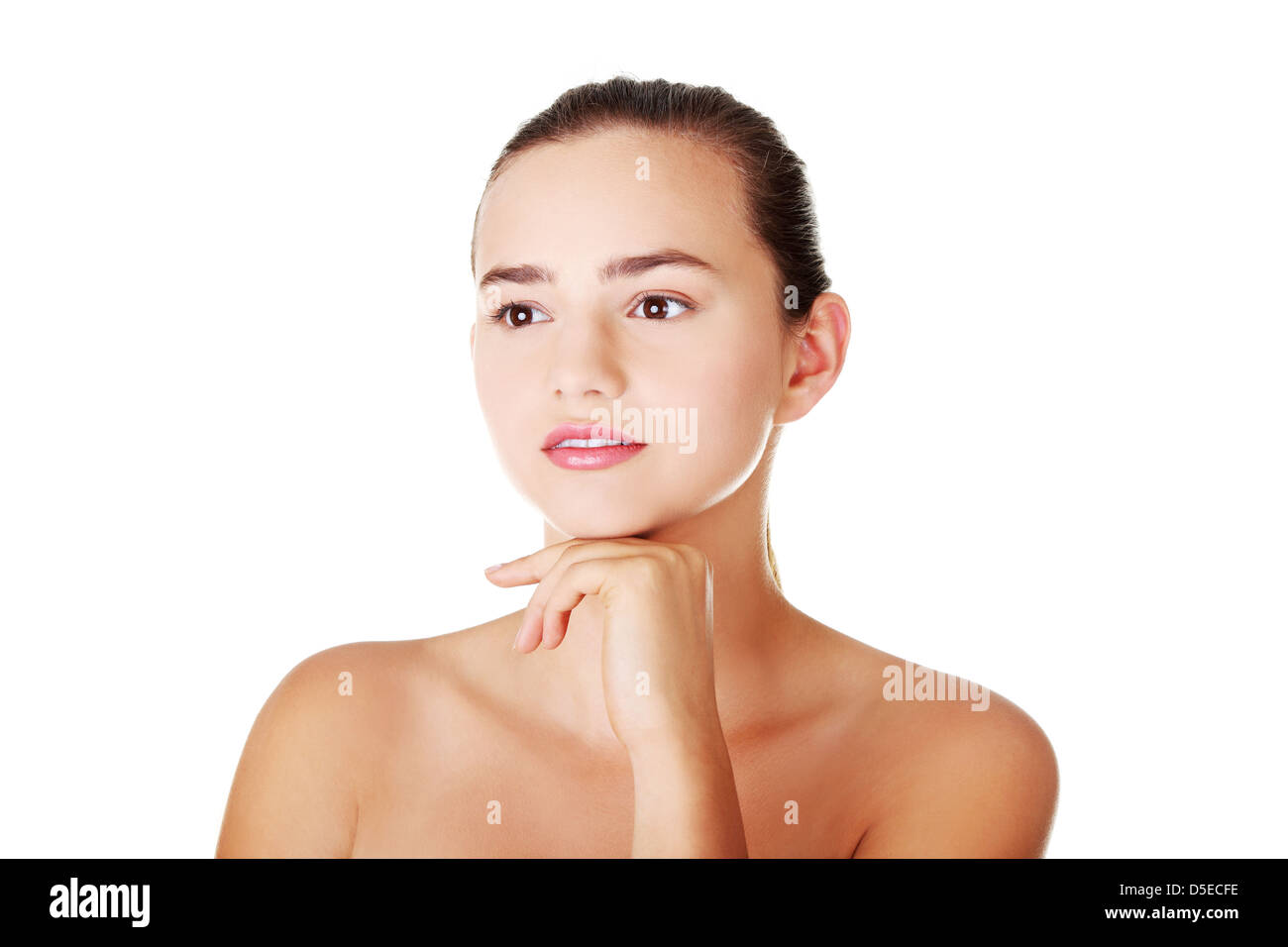 Beautiful teenager portrait, with healthy clean skin Stock Photo - Alamy