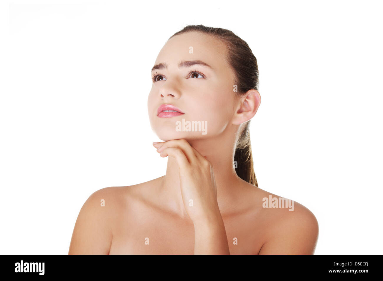 Beautiful teenager portrait, with healthy clean skin Stock Photo - Alamy