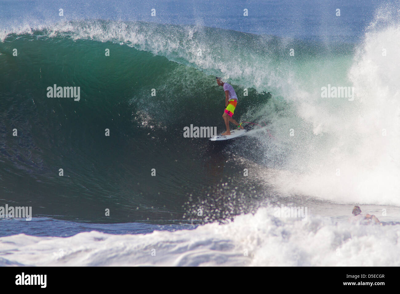surfer ride a big wave Stock Photo - Alamy