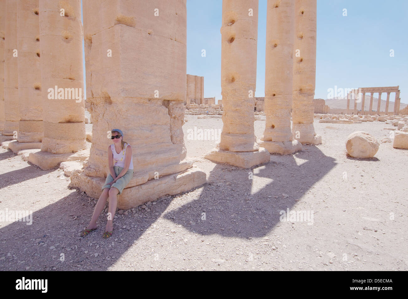 Ruins Temple of Bel (Temple of Baal) in the ancient city of Palmyra ...