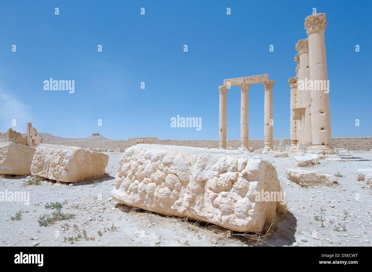 Ruins Temple of Bel (Temple of Baal) in the ancient city of Palmyra ...