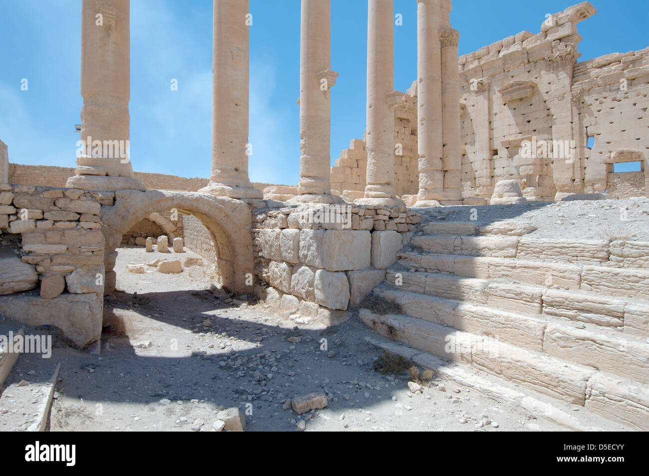 Temple of Bel (Temple of Baal) in the ancient city of Palmyra, Syria ...