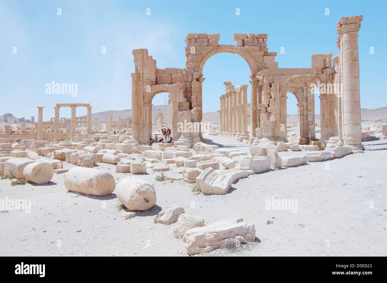 Monumental Arch, Arch of Triumph, or Arch of Septimius Severus in ...