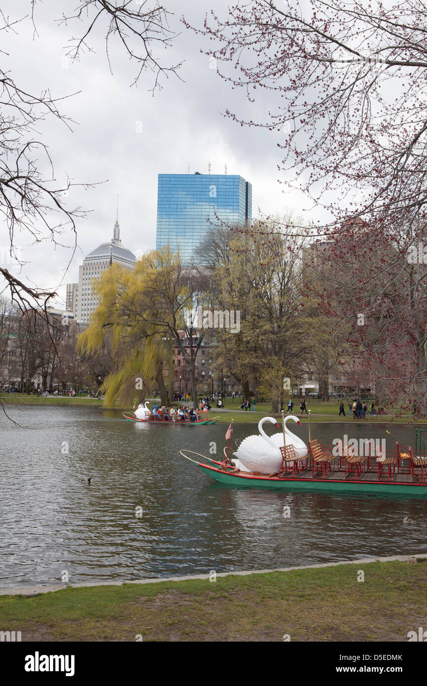 A swan boat ride in Boston Common - Boylston, Boston, Massachusetts ...