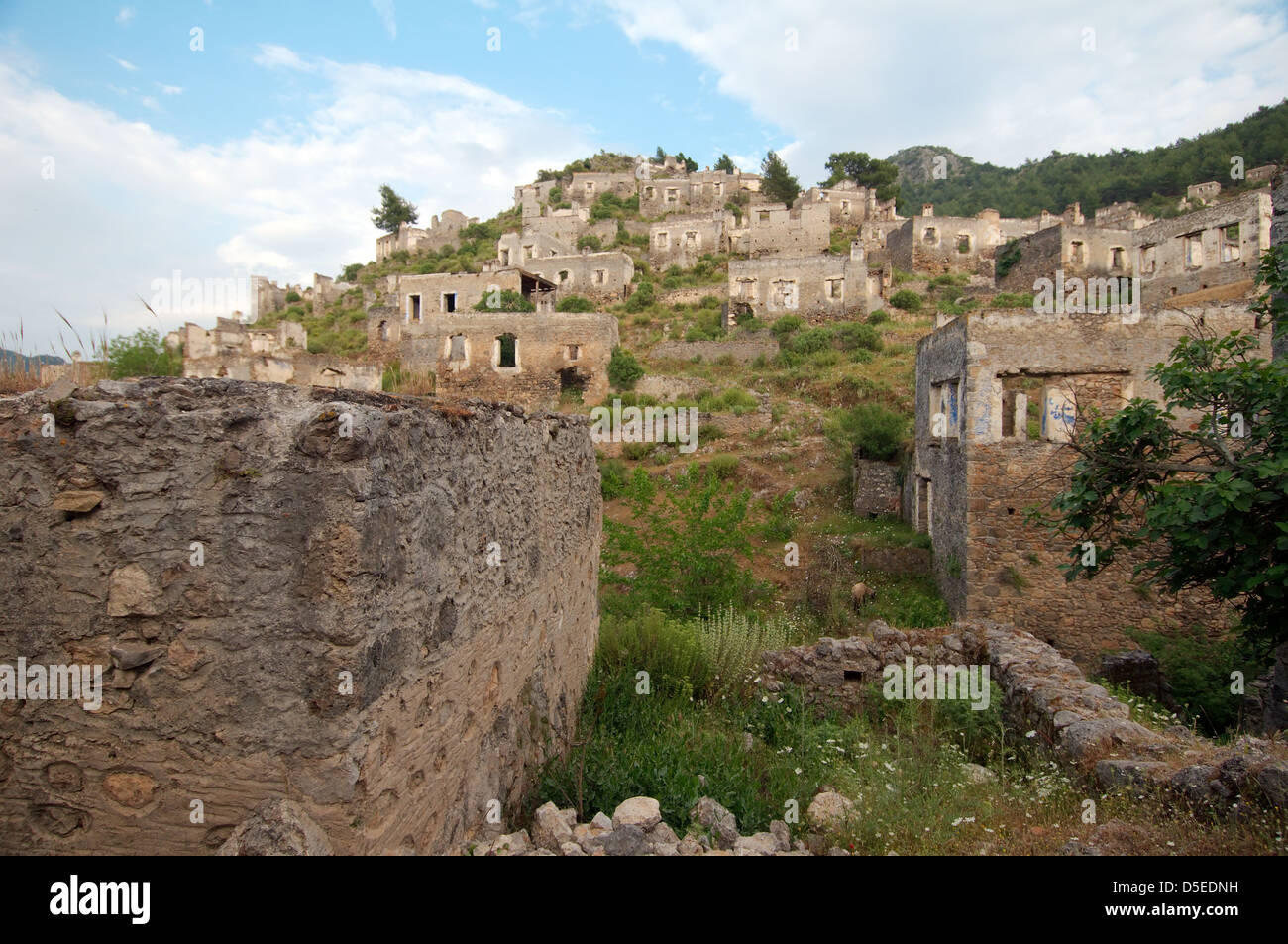 Greek ghost town levissi karmylassos hi-res stock photography and ...