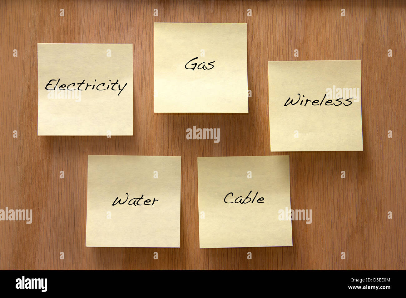 Common home utilities Stock Photo - Alamy