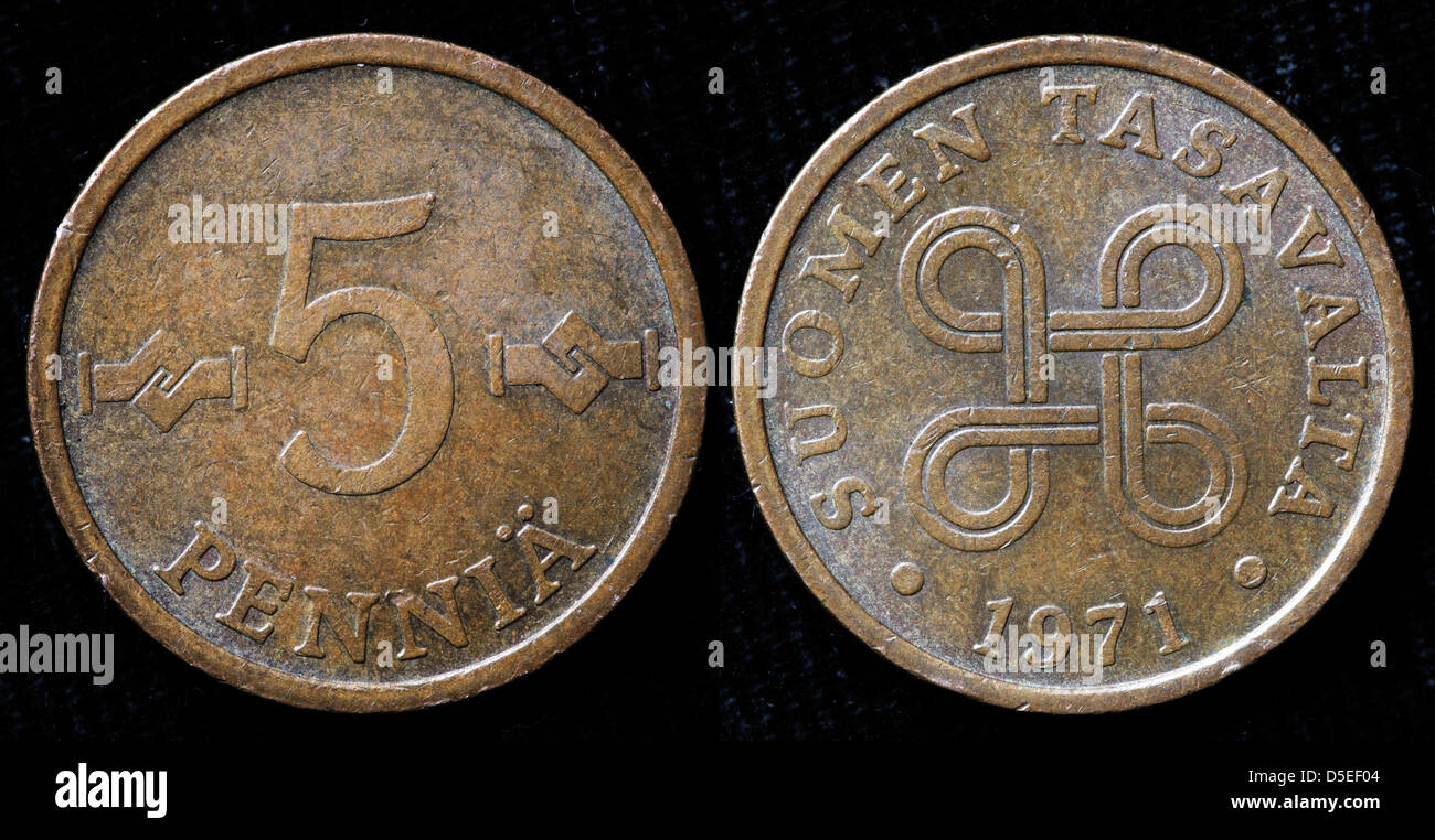 1971 copper coin hi-res stock photography and images - Alamy