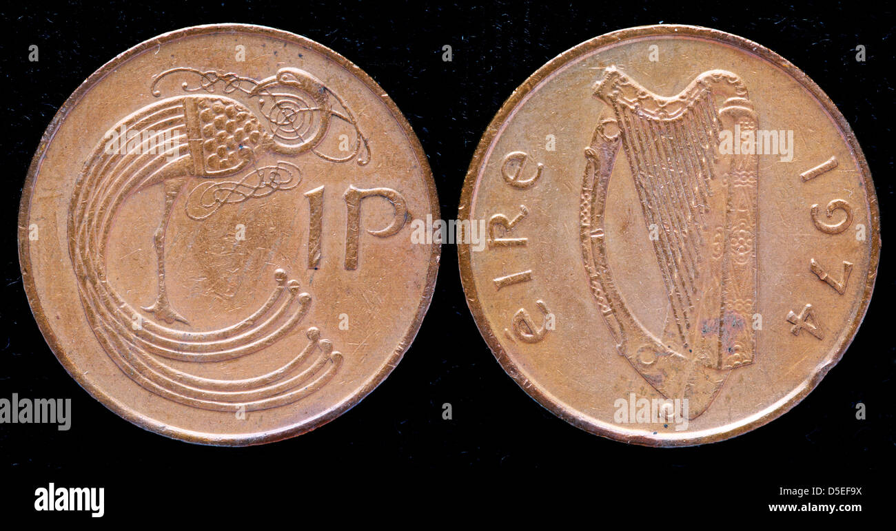 1974 1 penny hi-res stock photography and images - Alamy