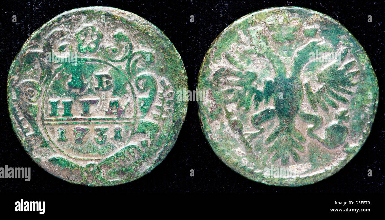 Copper coin 18th century hi-res stock photography and images - Alamy