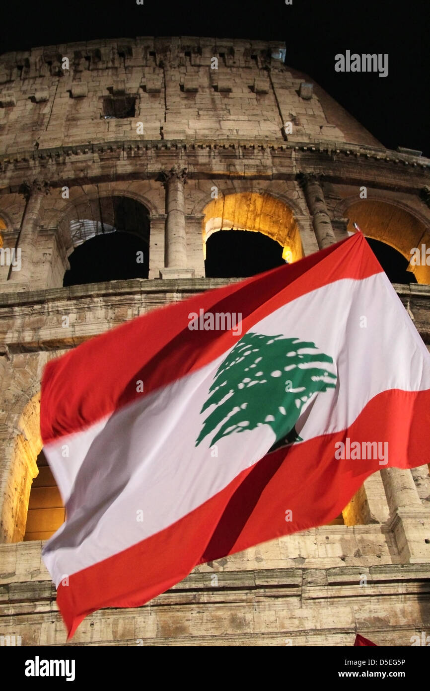 Flag of lebanon hi-res stock photography and images - Alamy