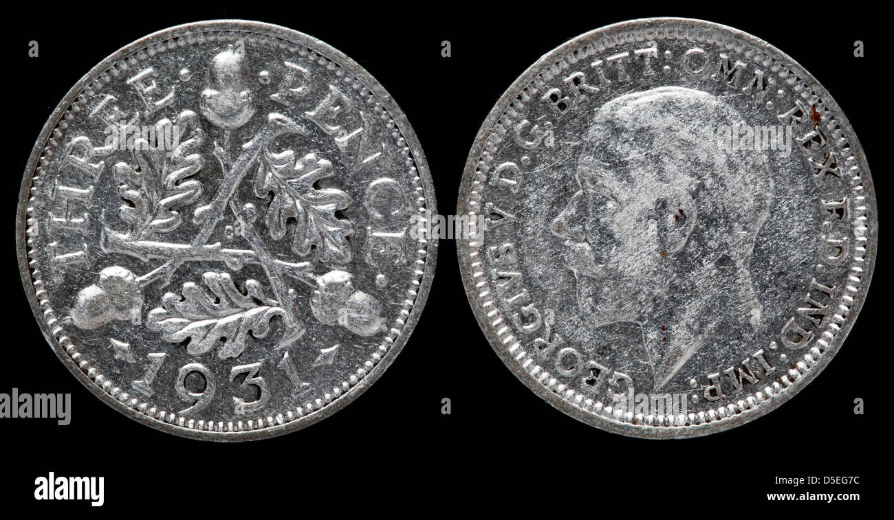 Three pence coin hi-res stock photography and images - Alamy