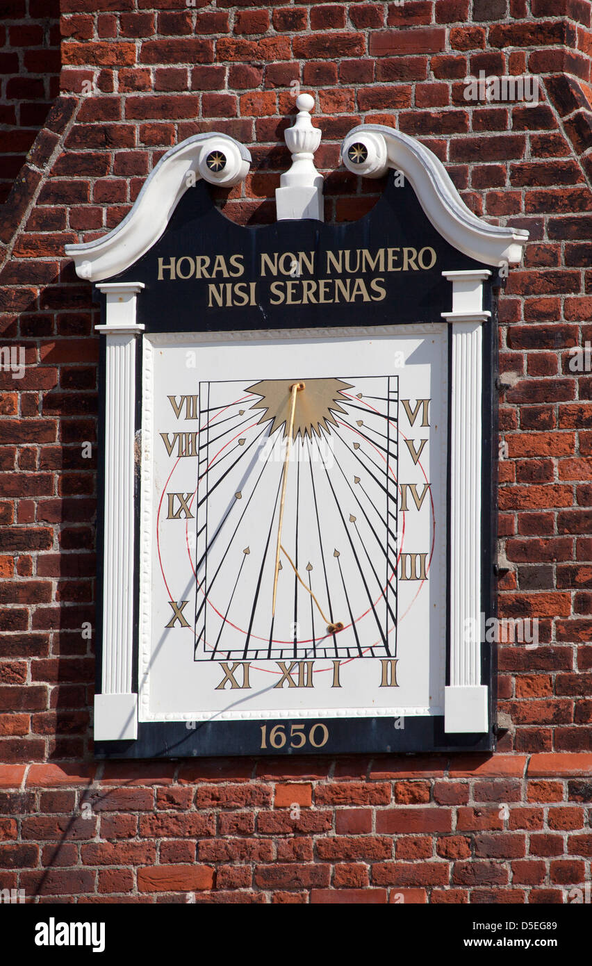 Clock Sundial Aldeburgh Stock Photo - Alamy